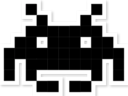 space-invader-black Emoji for Slack